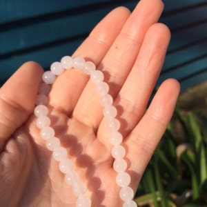 One Strand 6mm Quartz White Round Gemstone Beads Snow Quartz - Etsy