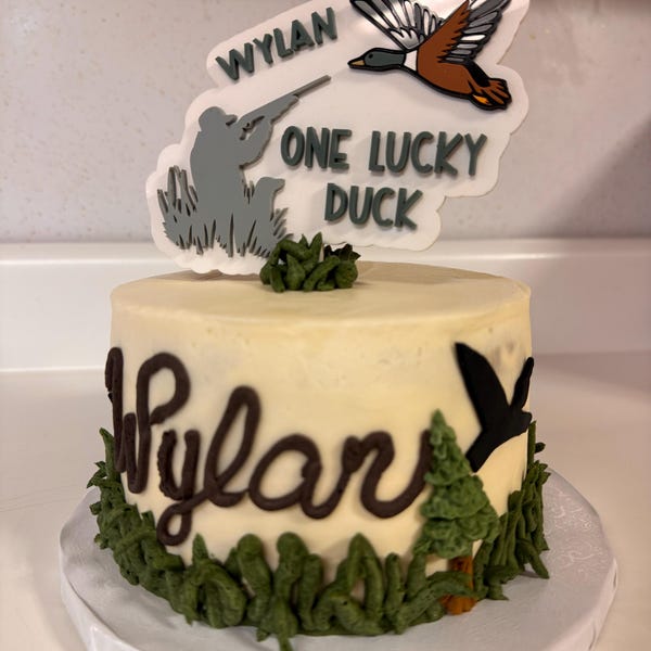 Country Cake Topper, Cake Topper for Kids, Mallard Duck Cake Topper ...