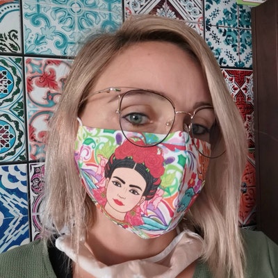 Frida Lover Model Mask Frida Face Mask Reusable Face Mask - Etsy