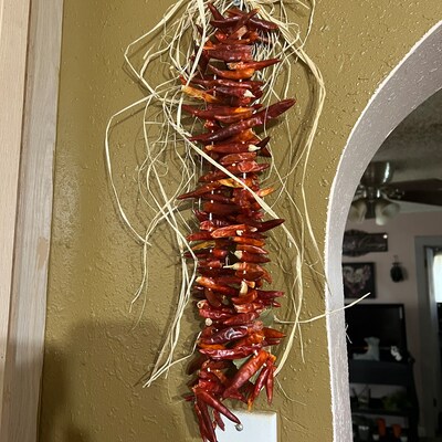Chilli Peppers Garland Kitchen Decoration - Etsy