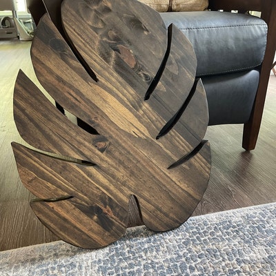 Monstera Leaf Table, Plant Table, Side Table , Coffee Table , Plant ...