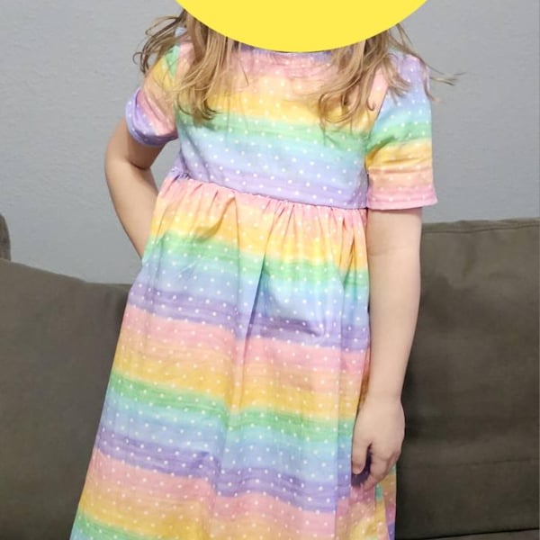 PDF Digital Sewing Pattern for Amari Dress | Kids Dress Pattern ...