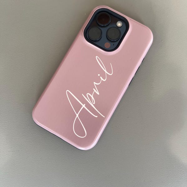 Dark Burgundy Phone Case, Solid Color iPhone 15 Tough Case, Minimal ...