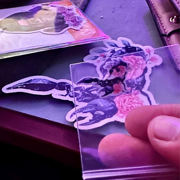 Gothic Hang in There Sticker, Dark Humor Metal Decal, Gothic Lettering ...