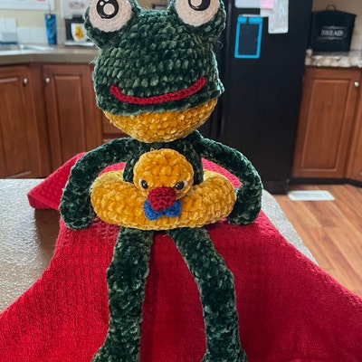 CROCHET PATTERN FROG With Duck Floatie Amigurumi Toy Plush Pattern Toad ...