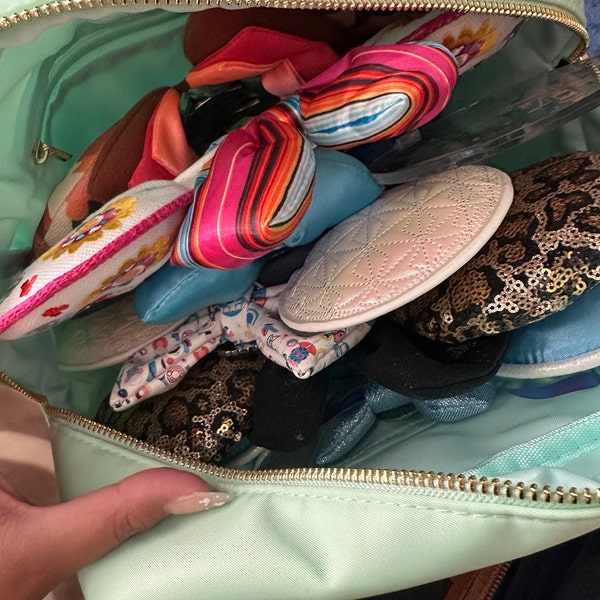 EARS Bag, Magical EARS Bag, XL Nylon Bags, Summer Travel Bags, Nylon Pouch Bags Chenille Patches ...