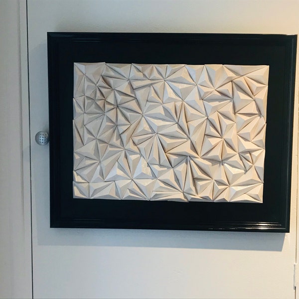 XL | Ridges | Papercraft | 3D Paper Poster | DIY | Template ...