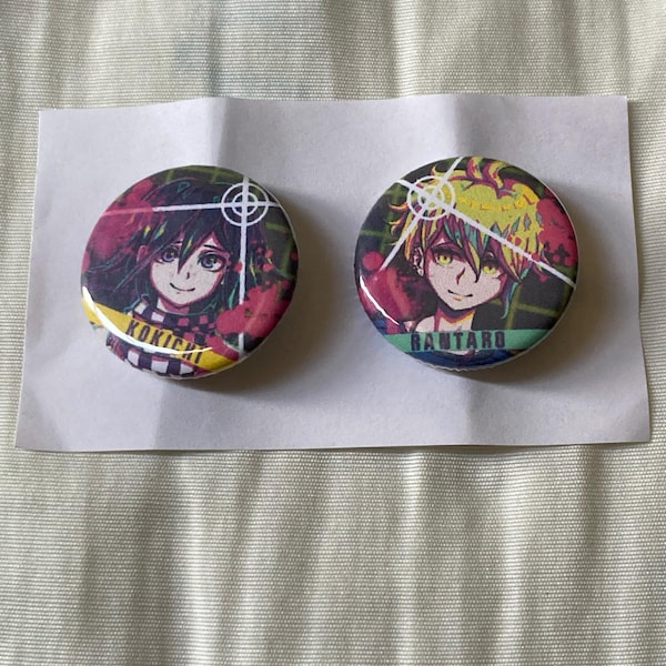 Danganronpa Splat Buttons (junko Enoshoshima, Komaeda Nagito, Kokichi ...