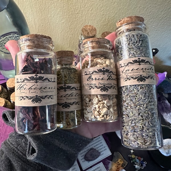 Witchy Apothecary Spice Jar Labels: Vintage Style (digital Download) - Etsy