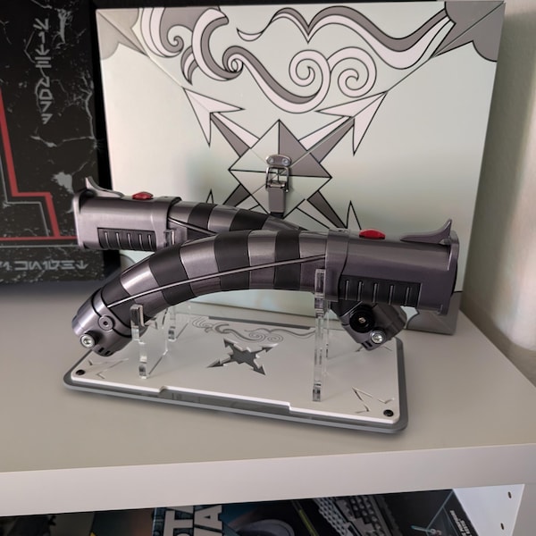 Lightsaber Stand With Animation Lighting, Flat for Desk or Shelf. Made ...