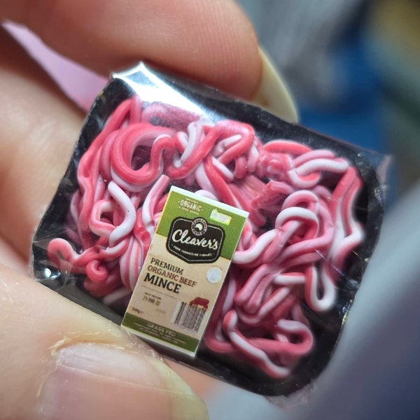 Dollhouse Miniature Polymer Clay Food Salmon Cake, Miniature Food, Mini ...
