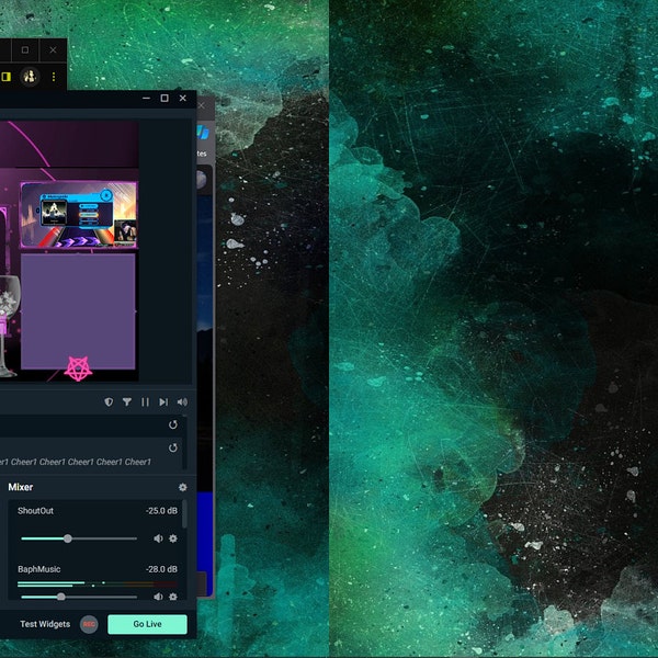 Animated Dark Twitch Overlay Package. Scary Stream Overlay. Twitch ...