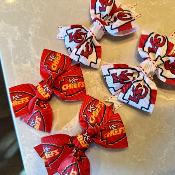 Kansas City Chiefs Inspired Grosgrain Ribbon And/or Coordinating 1 ...