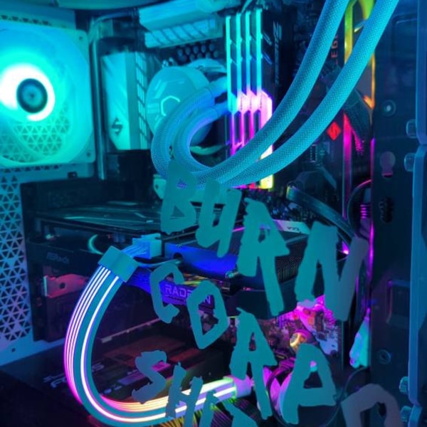 Vinyl Decal "cyberpunk Devil Horns" Cyberpunk Futurism Techy Laptop Car ...