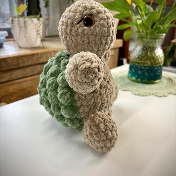 No Sew Two Turtle Crochet Pattern, Amigurumi, Crochet Plushie Stuffed ...