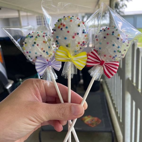 Set of 3 Fake Peeps Marshmallows | Faux Easter Cake Pop | Faux Desserts ...