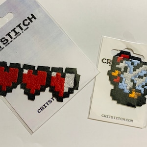 Pixel Art Castlevania Items Shiny Metallic Embroidery Iron on - Etsy