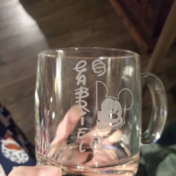 Custom Disney Glass, Personalized Disney Coffee Mug, First Family ...