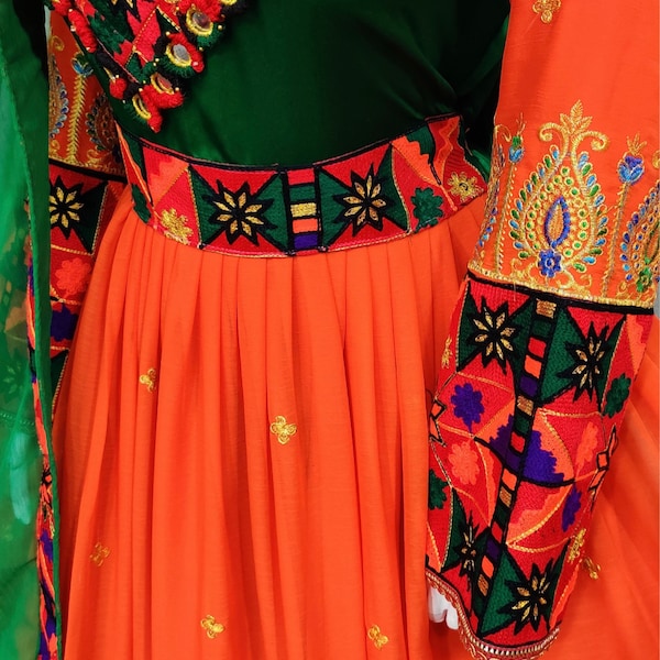 Afghan Wedding Dress for Women Nikkah - Traditional Afghan Dress With ...