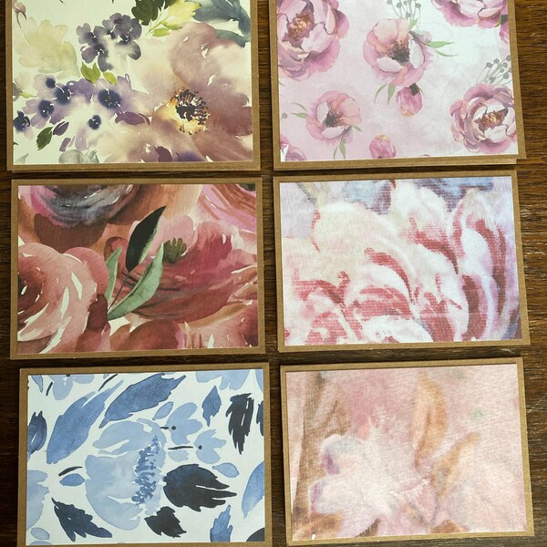 Handmade Floral Blank Greeting Cards All Occasion Card for Her Handmade ...