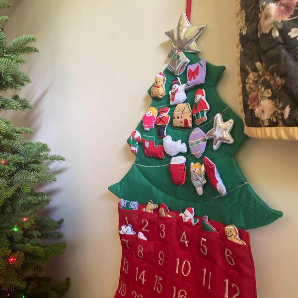 Christmas Tree Fabric Advent Calendar - Etsy