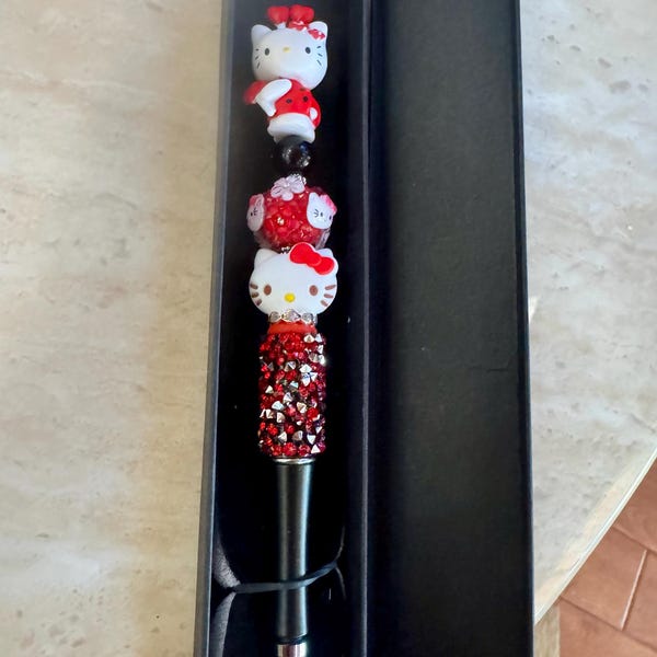 DEMON SLAYER Fancy PEN | Cute Custom Beaded Pens | Fun Gift | Office ...