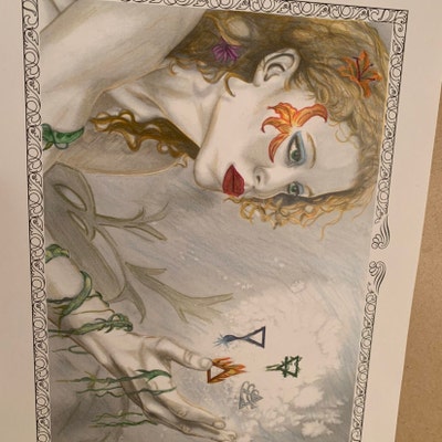 ORIGINAL WATERCOLOUR PAINTING 'sienna and the Deer Seek the Forest ...