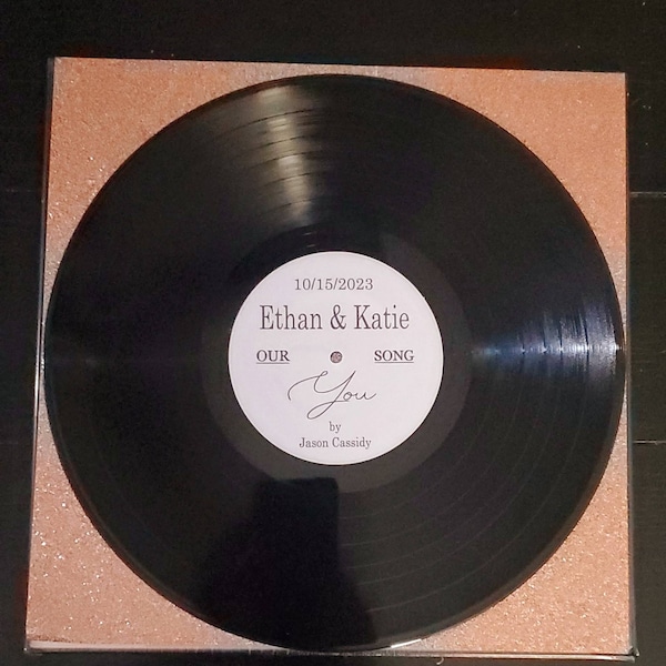 Wedding Guest Book Idea, Custom Record Guest Book Vinyl Record Guest ...