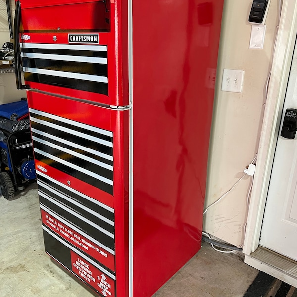 Vintage Vending Machine Fridge Wrap for Side-by-side Refrigerator ...