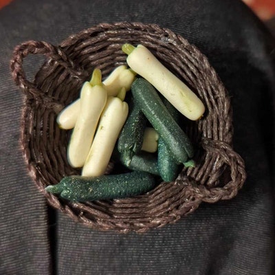 Zucchini for a Dollhouse in 1/6 Scale Miniature Vegetables for ...