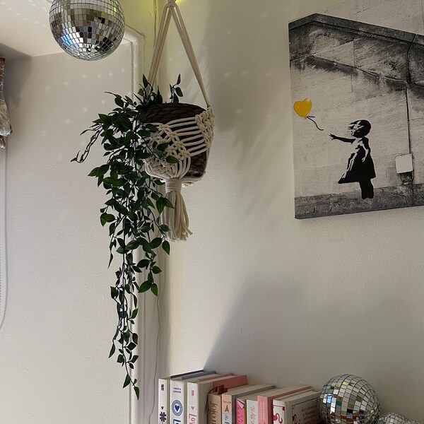 MACRAME MANDALA Round Boho MIRROR, Large Decorative Handmade Wall ...