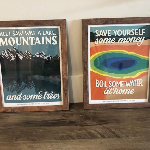 Yellowstone National Park Poster | Subpar Parks Poster - Etsy