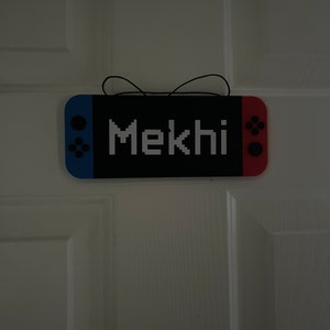 Personalized Gamer Name Sign for Door, Wall or Shelf 8in X 3in Custom ...