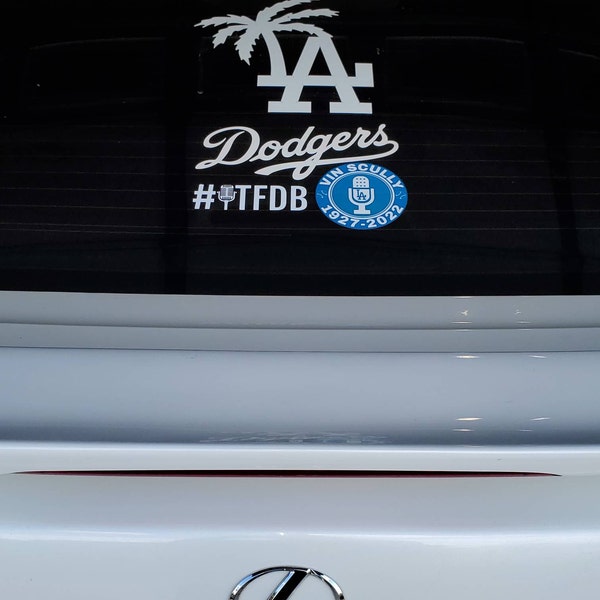 Dodgers Vinyl Decal - "it's Time for Dodger Baseball- #itfdb" - Etsy