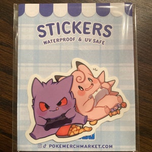 Raichu Peeker Sticker 5, Kawaii Kanto Pokemon Sticker, Cute Waterproof ...