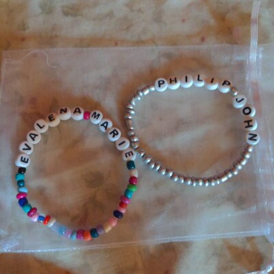 Personalized Letter Bracelets - Etsy