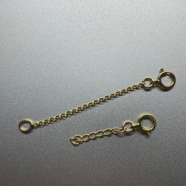 Gold Filled Chain Length Extender for Necklace or Bracelet, 1 Inch, 2 ...