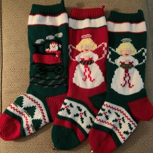 Hand Knitted Track Hoe and Santa on Train | Etsy