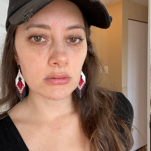 Beaded Red Hand Barrette - Etsy