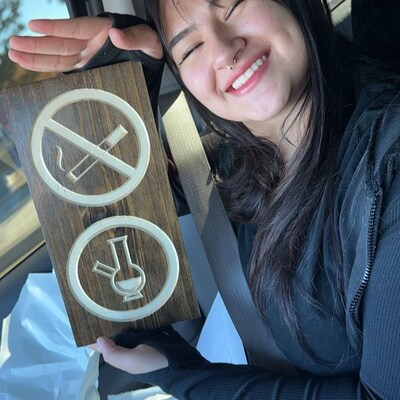 Doobie Den Sign Beautiful Handmade Marijuana Themed Carved Wood Sign ...