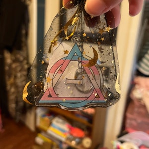 Therian Theta Delta Symbol Pride/lgbtq Double-sided Keychain - Etsy