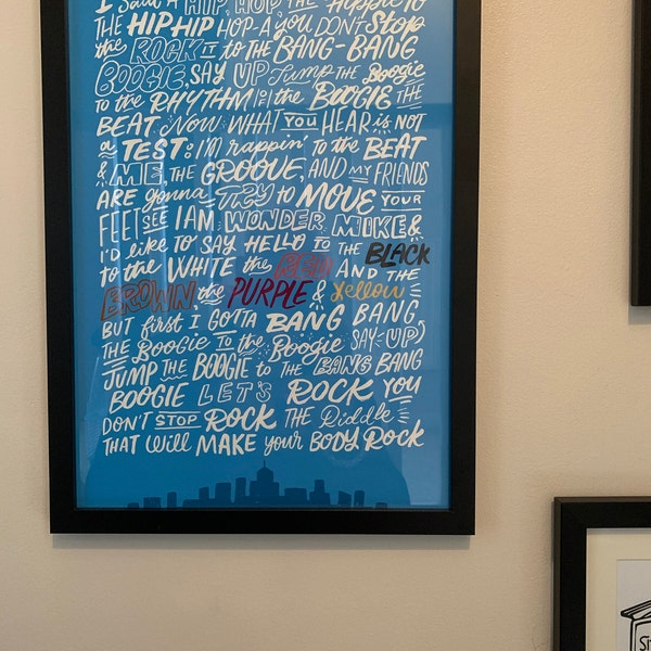 Picture of You - the Cure Poster | Song Lyrics Hand Lettering Wall Art ...