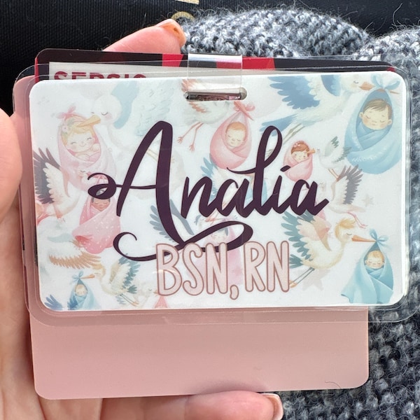 Badge Buddy, Labor and Delivery, Personalized Name Badge, Badge Back ...