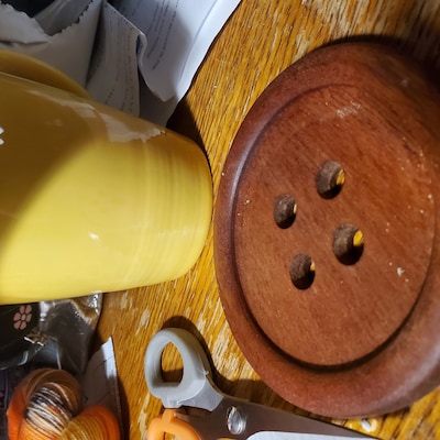Giant Wooden Button - Etsy