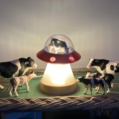 Retro Futuristic Rocket Space Ship / Spaceship LED Lamp Free Shipping ...