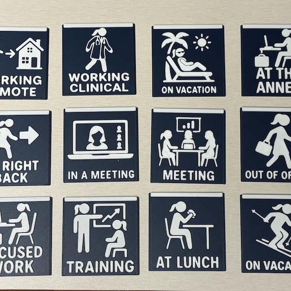 Personalized Office Door Sign | Custom Name, Status Indicator | the ...