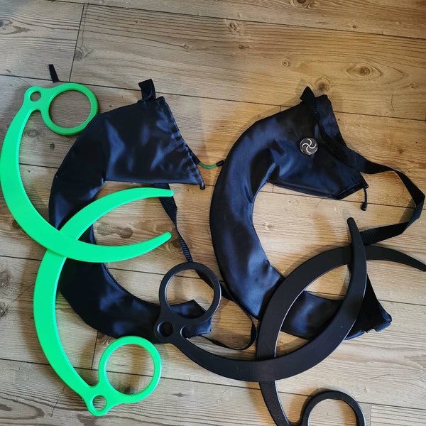 Wooden Buugeng UV Active Arctic Cyan, S Staff Handmade Flow Art Props ...