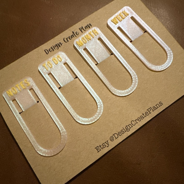Customizable Large Page Marker Bookmark Tabs for Planners, Notebooks ...