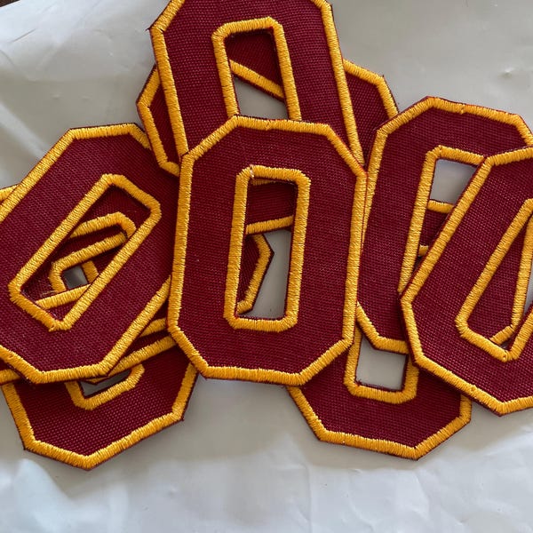 Letters A to Z College Varsity Letterman Embroidered Applique Iron on ...