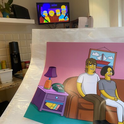 Custom Simpson Family Portrait, Custom Simpson Couple Portrait,custom ...